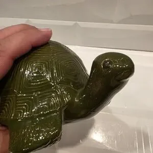 Art | Vintage Turtle Ceramic Bank Green Tortoise Sea Ceramic Has ...